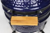 China Ceramic 13 Inch Kamado Grill Outdoor Charcoal Navy Color 32cm for sale