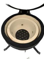 China Matt Black 13 Inch Kamado Grill 32cm Ceramic Outdoor for sale