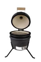 China Matt Black 13 Inch Kamado Grill 32cm Ceramic Outdoor for sale