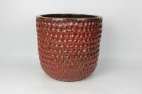 China Garden Ceramic Outdoor Pot High Fired Round Shape for sale