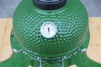 China Outdoor 48cm 18 Inch Kamado Grill Green Color Stainless Steel for sale