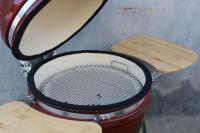 China 48cm Ceramic Charcoal Grill 18 Inch Tropical Red Color for sale