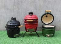 China Ceramic 13 Inch Kamado Grill Outdoor Red Color 33cm for sale
