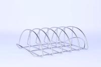China 41x25.5x12cm Kamado Grill Accessories Stainless Steel Rib Rack For Smoking And Grilling for sale