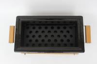 China Ceramic Charcoal BBQ Grill Hibachi Grill Rectangle in  Color for sale
