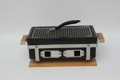 China Ceramic Charcoal BBQ Grill Hibachi Grill Rectangle in  Color for sale