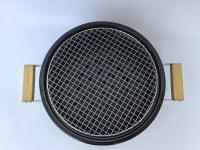 China Ceramic Charcoal BBQ Grill Hibachi Grill Round in Black Color for sale