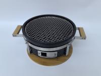 China Ceramic Charcoal BBQ Grill Hibachi Grill Round in Black Color for sale