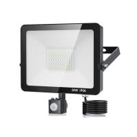 China Outdoor 4500K PIR LED Flood Light 5000 Lumens IP66 Weatherproof for sale