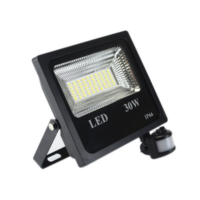 China Waterproof Driver Motion Sensor Led Flood Light PIR 110lm/W 30W for sale