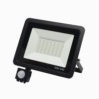 China 50 Watt 4500lm Ultra Thin LED Flood Light With PIR Motion Sensor ODM for sale