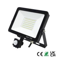 China SMD2835 Indoor Outdoor Flood Lights IP66 50W LED PIR Slim Floodlight SMD2835 for sale