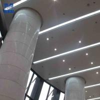 China Stadiums Aluminium Exterior Wall Cladding 1mm / 2mm Thickness Column Cover for sale