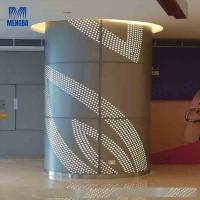 China Stadiums Aluminium Exterior Wall Cladding 1mm / 2mm Thickness Column Cover for sale