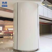 China Stadiums Aluminium Exterior Wall Cladding 1mm / 2mm Thickness Column Cover for sale