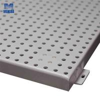 China Customized Aluminium Curtain Wall Punched Plate Cladding Facade for sale