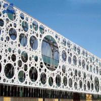 China Customized Aluminium Curtain Wall Punched Plate Cladding Facade for sale