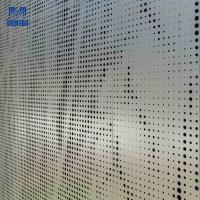 China Customized Aluminium Curtain Wall Punched Plate Cladding Facade for sale