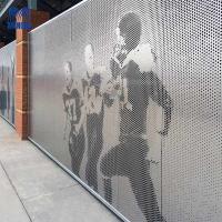 China Customized Aluminium Curtain Wall Punched Plate Cladding Facade for sale