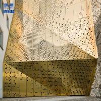 China Customized Aluminium Curtain Wall Punched Plate Cladding Facade for sale