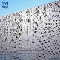 China Customized Aluminium Curtain Wall Punched Plate Cladding Facade for sale