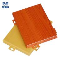 China Airports Aluminium Curtain Wall Wood Grain Panel Customized Size for sale