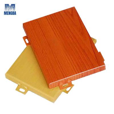 China Airports Aluminium Curtain Wall Wood Grain Panel Customized Size for sale