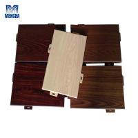 China Airports Aluminium Curtain Wall Wood Grain Panel Customized Size for sale