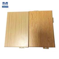 China Airports Aluminium Curtain Wall Wood Grain Panel Customized Size for sale