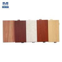 China Airports Aluminium Curtain Wall Wood Grain Panel Customized Size for sale