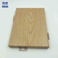China Airports Aluminium Curtain Wall Wood Grain Panel Customized Size for sale