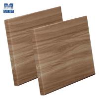 China Airports Aluminium Curtain Wall Wood Grain Panel Customized Size for sale
