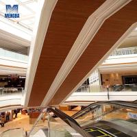 China Airports Aluminium Curtain Wall Wood Grain Panel Customized Size for sale