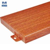China Airports Aluminium Curtain Wall Wood Grain Panel Customized Size for sale