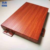 China Airports Aluminium Curtain Wall Wood Grain Panel Customized Size for sale