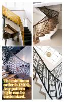 China Customized Aluminum Stair Railing Anti Corrosion Spiral Staircase Railing Modern for sale