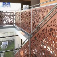 China Customized Aluminum Stair Railing Anti Corrosion Spiral Staircase Railing Modern for sale