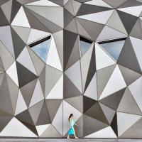 China Curved Aluminum Frame Curtain Wall Facades Exterior Wall Panels Lightweight for sale
