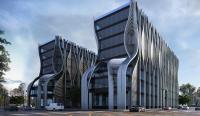 China Curved Aluminum Frame Curtain Wall Facades Exterior Wall Panels Lightweight for sale