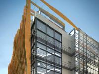 China Dibond Solid Aluminium Curtain Wall Grid Corrugated Decoration for sale