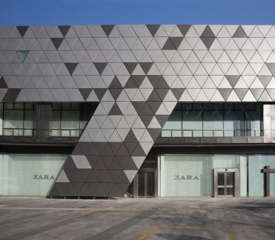 China Ventilated Aluminium Curtain Wall Cladding Veneer Exterior Decoration for sale
