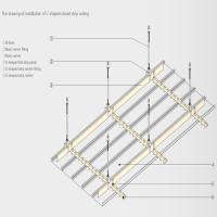 China Indoor Aluminium Panel False Ceiling Fireproof Perforated Roof Panels U Shape for sale