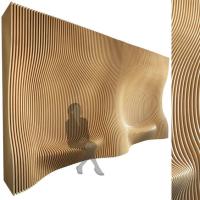 China Perforated Mesh Aluminium Ceiling Panel Suspended Felt Strips Linear for sale