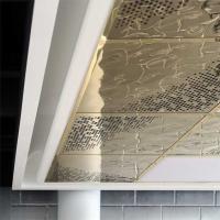 China Building Soundproof Aluminium Ceiling Panel Grid Baffle Cnc Grate Punching for sale