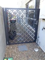 China Rectangular Aluminium Profile Gate Double Aluminum Exterior Door Lightweight for sale