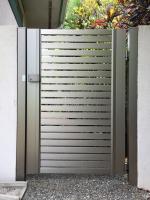 China Courtyard Custom Aluminium Profile Gate Security Weather Resistant for sale