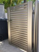 China Courtyard Custom Aluminium Profile Gate Security Weather Resistant for sale