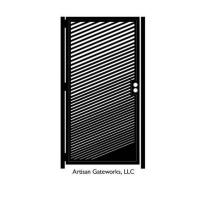 China Large Outdoor Aluminium Profile Gate Powder Coated Waterproof for sale