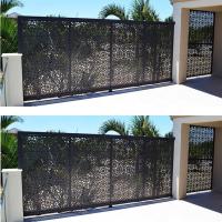 China Home Aluminium Folding Gate Sleek Aluminum Exterior Gates Customized for sale