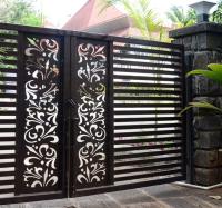 China Anodizing Aluminium Profile Gate Sliding Soundproof Double Gate Frame for sale